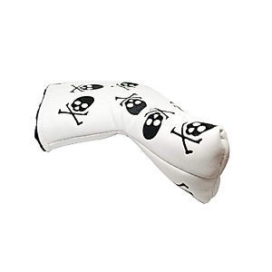 Golf Skull Headcover Putter Cover Blade Head Cover for Most Putters