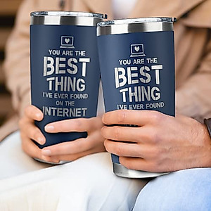 SUCHAGIFT Gifts For Him, Boyfriend, Husband - Boyfriend Gifts, Husband Gifts - Anniversary For Him - Boyfriend, Husband Birthday Gift - Romantic Gifts, I Love You Gifts for Him - 20 Oz Tumbler