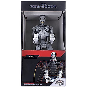 Exquisite Gaming: Terminator T-800 - Original Mobile Phone & Gaming Controller Holder, Device Stand, Cable Guys, Licensed Figure