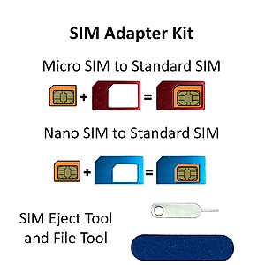 Dreamscreens USB SIM Card Reader Multi-Media SD TF MMC with Micro and Nano SIM Adapters and SIM Editing and Text Recovery Software
