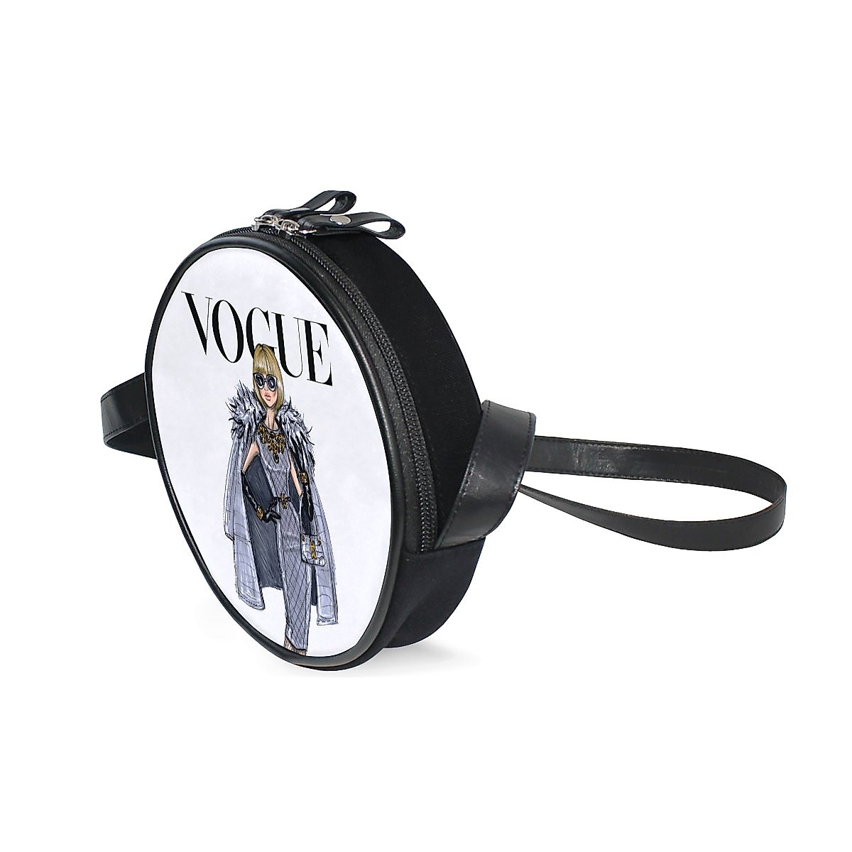 WellLee Fashion Lady Round Crossbody Bag Purse Messenger Bag