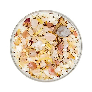 Good Vibes Only Candle by New Moon Beginnings - Negative Energy Cleansing - Soy Aromatherapy Candle - Handmade with Crystals & Herbs (6 Pack tealights)