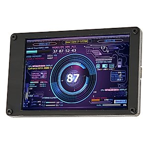 Computer Temp Monitor, 3.5in IPS USB Mini Screen AIDA64 PC CPU RAM Data Monitor PC Sensor Panel for PC Computer case Secondary Screen