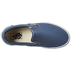 Vans Unisex Classic Slip-On(tm) Core Classics Navy Sneaker Men's 8.5, Women's 10 Medium