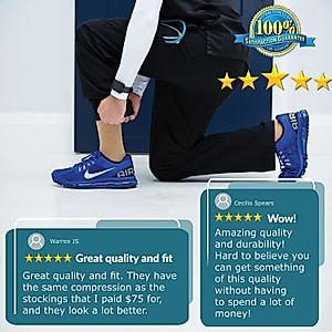 CompressionZ Compression Socks For Men & Women - 30 40 mmHG Graduated Medical Compression - Travel, Edema - Swelling in Feet & Legs - S, Nude