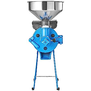 VEVOR Electric Grain Mill Grinder, 1500W 110V Spice Grinders, Commercial Corn Mill with Funnel, Thickness Adjustable Powder Machine, Heavy Duty Feed Flour Cereal Mill Wheat Grinders, Dry & Wet Grinder