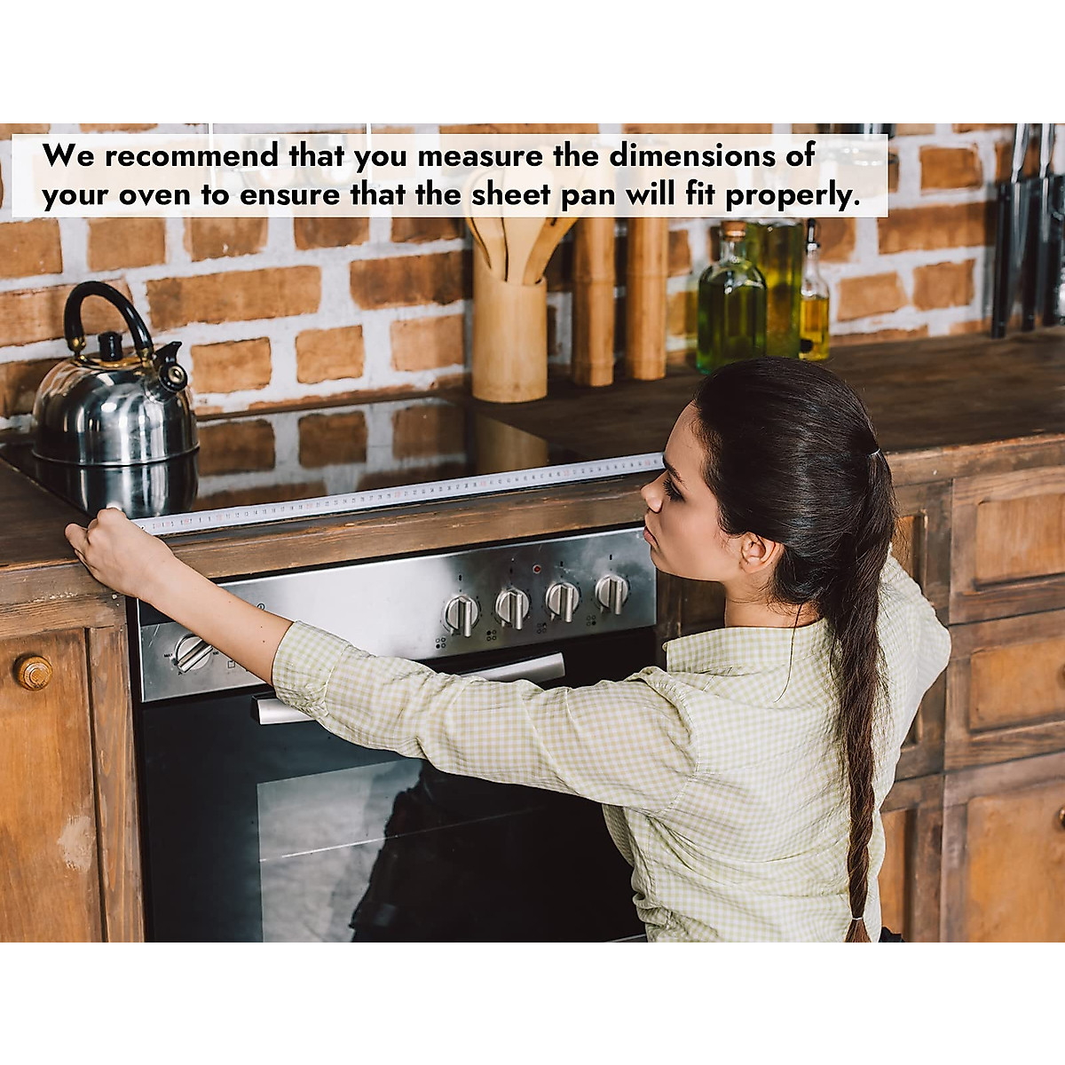 CURTA 6 Pack Aluminum Sheet Pan, NSF Listed 1/4 Quarter Size 13 x 10 inch Commercial Bakery Cake Bun Pan, Baking Tray