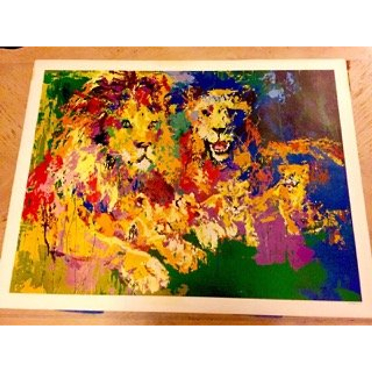 LEROY NEIMAN LIONS PRIDE 1977 POSTER