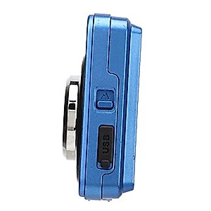 Digital Camera 4K Vlogging Camera 2.7inch LCD Display 8X Zoom Anti Shake Vlogging Camera CMOS 5MP Processor (Blue)