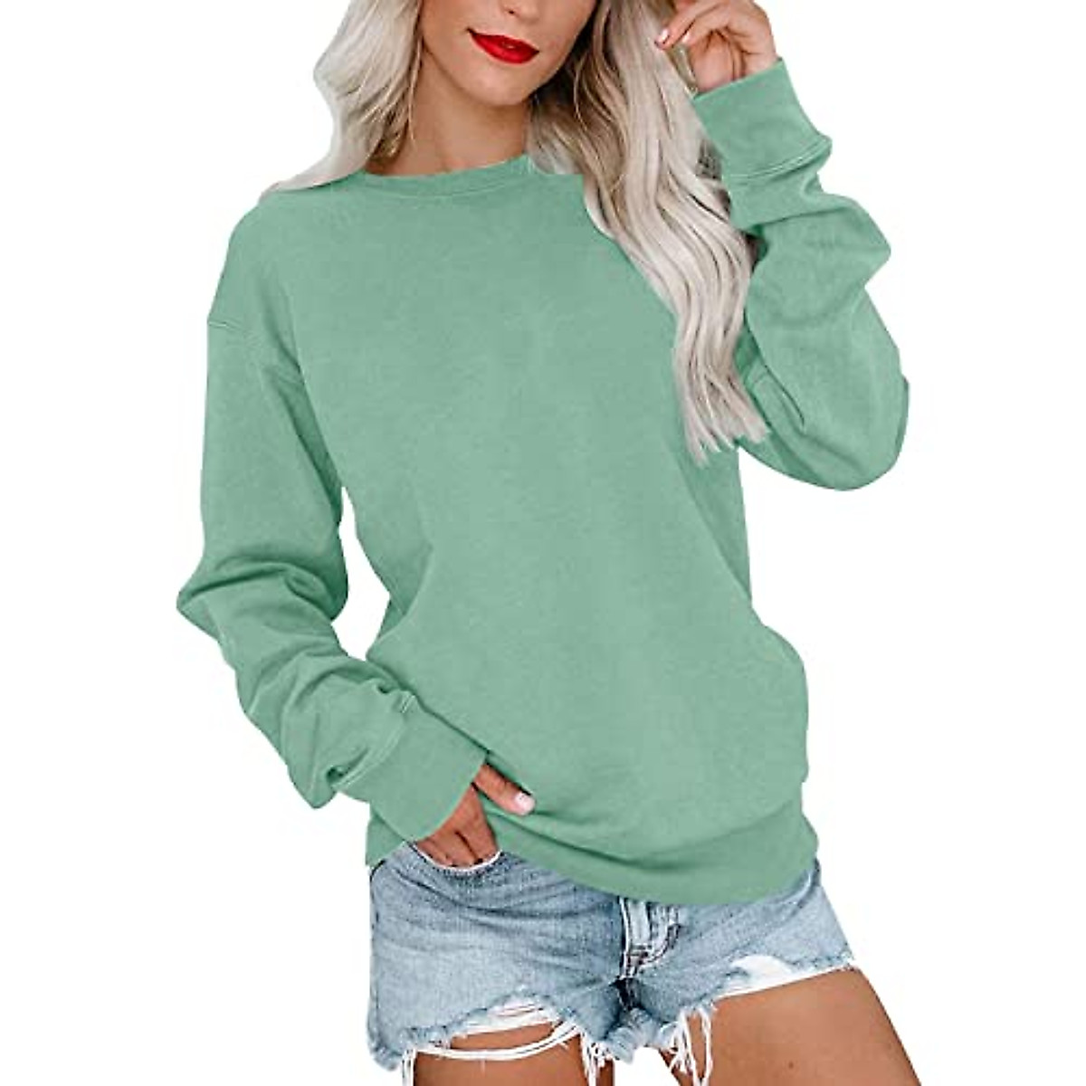 Womens Purple Shirt Women's Oversized Hoodies Long tees for Women Plus Size Long Sleeve Swim top Active wear Tops Women Cute Friend Gifts for Women