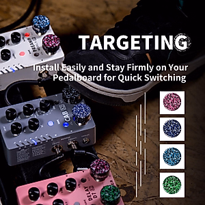 MOOER Metal Crush FT-MRB05 Universe Series Colorful Metal Footswich Toppers for Guitar Effects Pedal, Bass Effects Pedal