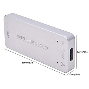 Pomya Video Audio Capture Card, USB 3.0 High Definition Video Audio Capture Card for OBS Live Streaming 1080P HDMI Compatible with Windows Linux Os X System,Plug-N-Play