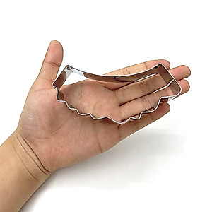 LILIAO Happy Birthday Party Banner Cookie Cutter - 4.4 x 2 inches - Wedding Biscuit Fondant Sandwich Bread Mold Cutters - Stainless Steel - by Janka