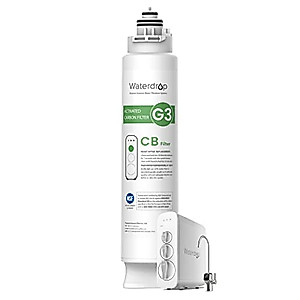 Waterdrop WD-G3-CB Filter, Replacement for WD-G3-W, WD-G3P600 and WD-G3P800-W Reverse Osmosis System, 1-year Lifetime