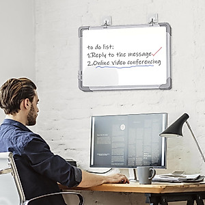 Small White Board Dry Erase for Wall, ARCOBIS 12" x 16" Magnetic Hanging Double-Sided Whiteboard, Portable Mini White Board for Kids Drawing, Kitchen Grocery List, Cubicle Planning Memo Board