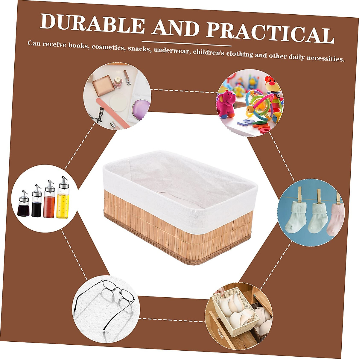 LALAFINA 3pcs Storage Basket Household Table Basket Household Desk Basket Office Desk Basket Office Accessory Home Accessory Household Desk Organizers Desktop Baskets