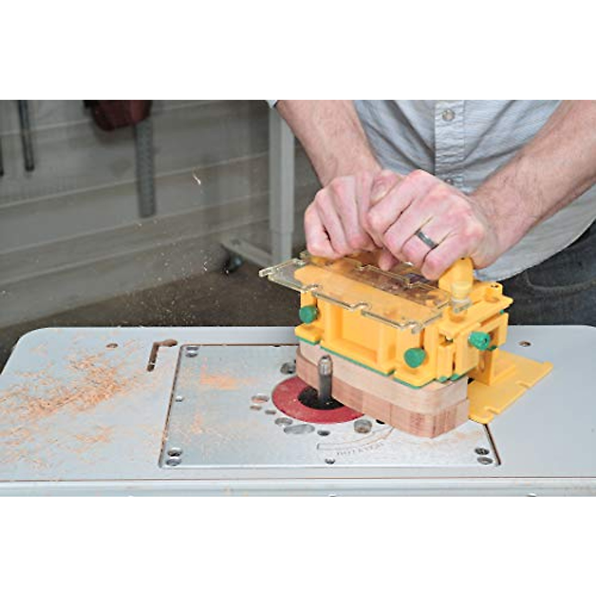 MICROJIG GRR-Ripper GR-281 Complete 3D Pushblock System, Yellow