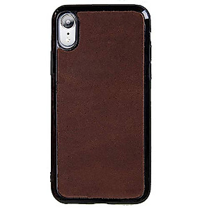 Brown Leather iPhone XR Magnetic Detachable Wallet Case, Customized Full Grain Leather Cover For iPhone XR, Wireless Charging, Laser Engrave