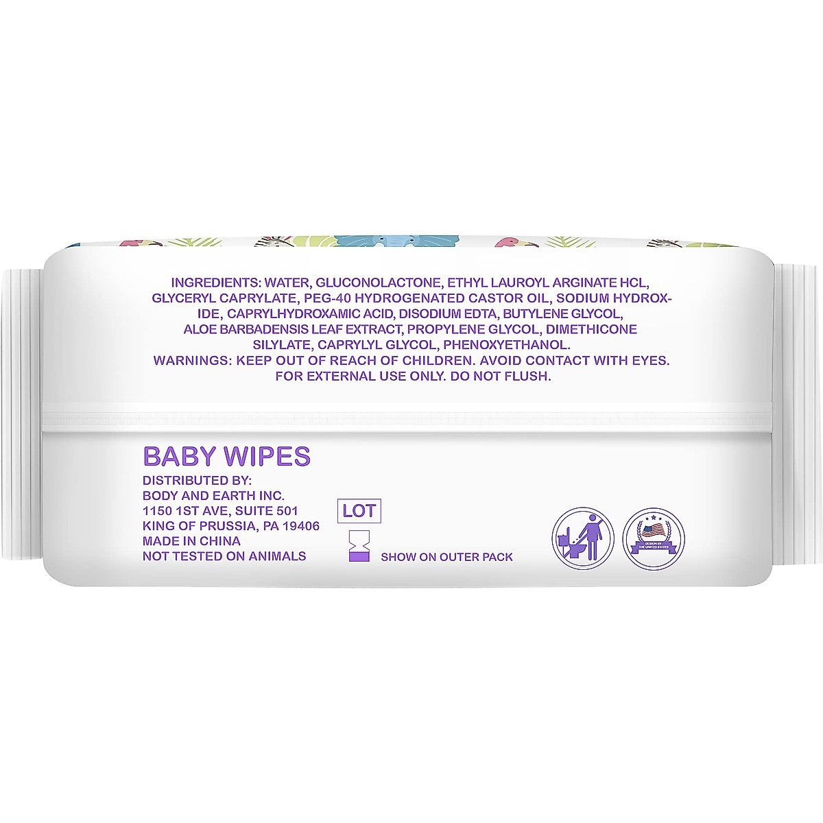 Baby Wipe - HAPPY BUM Baby Wet Wipes, Baby Water Wipes Unscented, 8 Packs, 640 Count