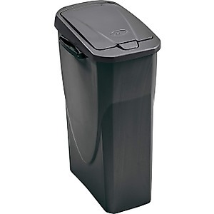 M-Home Ecobin 25 PLS8081-34 Plastic Waste Bin with Anthracite Lid 21.5 x 36 x 51 cm / 25 L