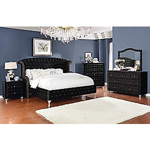 Coaster Furniture Deanna 7-Drawer Rectangular Black Dresser 20" D x 37.75" H 206103