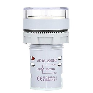 YWBL-WH AC Round Frequency Meter LED Digital Display Hz Frequency Indicator Light
