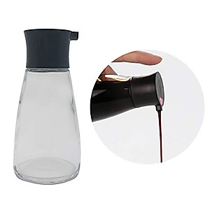 Excelity Cruet Dispenser Set for Olive Oil Vinegar Soy Sauce with Elegant Glass Bottle Kitchen Cooking Barbecue Tool