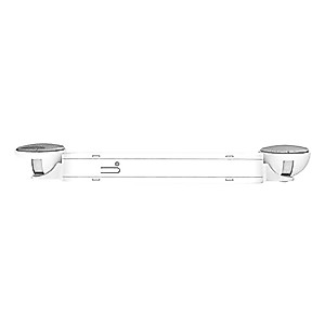 HUBBELL CCR, Remote Compatible Combination Outdoor Emergency Light and Red Letter Exit Sign, with 120/277VAC, 60Hz Input, 2 Fully Adjustable LED Lamps, 18 in x 2 in x 8.2 in, White