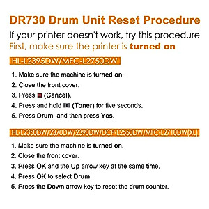 GALADA Compatible Toner Cartridges and Drum Unit Replacement for Brother TN760 TN-760 TN730 TN-730 DR730 DR 730 for DCP-L2550DW MFC-L2710DW HL-L2350DW HL-L2395DW (2 Black Toner with Chip + 1 Drum)