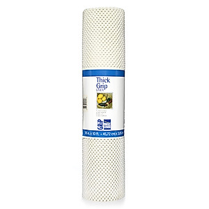 Magic Cover Thick Grip Liner For Drawer, Shelf, Counter Tops and Surface Setting - White - 12''x5'