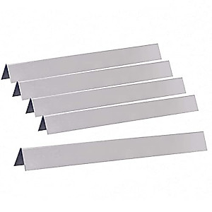 GasSaf 24.5 inch Flavorizer Bar Replacement for 7539/7540 Weber Genesis 300 Series E-310, E-320, EP-320, ESP-310, ESP-320, S-310, S-320(with Side Control Panel), (24.5"L x 2.375"W x 2.375"H)(5 PCS)