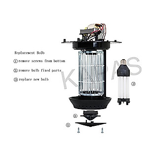 KPS Electric Bug Zappers, New Upgrade with Free Hanger 40W Outdoor Pest Control Lantern for Mosquitoes, Flies, Gnats, Pests & Other Insects, 1 Acre Coverage (1 Bulb)