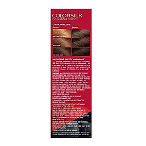 Permanent Hair Color by Revlon, Permanent Brown Hair Dye, Colorsilk with 100% Gray Coverage, Ammonia-Free, Keratin and Amino Acids, Brown Shades, 30 Dark Brown (Pack of 3)
