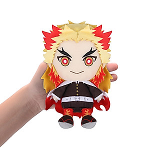 LINKOM Plush Doll Toy Anime Figure Kyoujurou/Uzui Tengen Stuffed Plushie Cute Toys Keychain Cosplay Props Halloween (Rengoku Kyoujurou, 18cm/7inch)