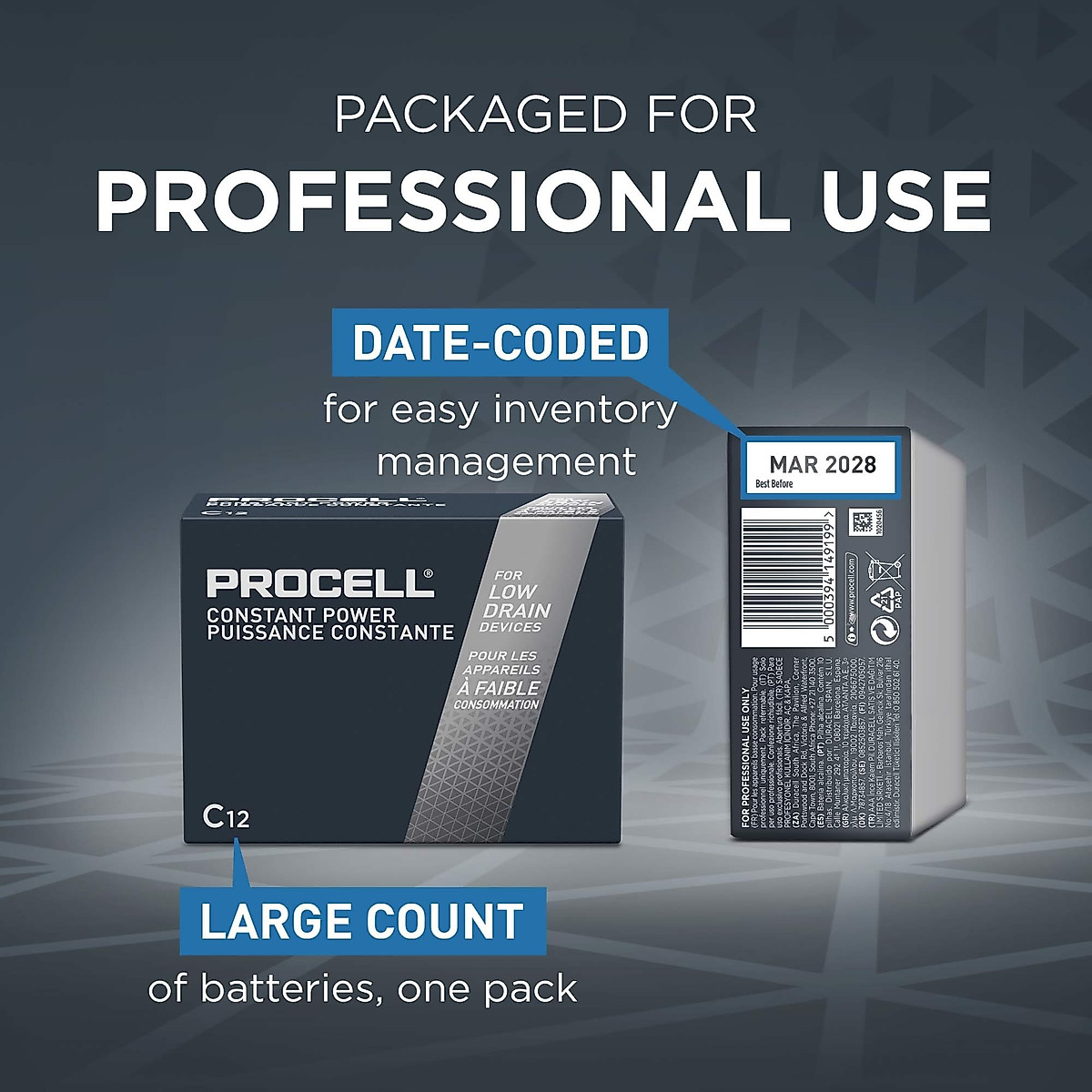 Duracell Procell C 12 Pack PC1400