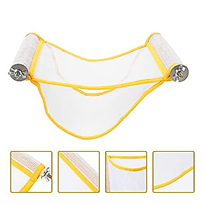 ULTECHNOVO Guinea Pig Cage Hammock Small Animal Hanging Bed 2 Tier for Ferret Sugar Glider Rat Chinchilla Puppy Bedding Playing Sleeping White