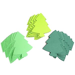 36 Piece Set of Large Foam Christmas Trees for Holiday Arts and Crafts Projects