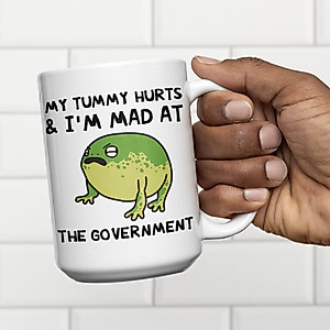 LookHUMAN Statement Coffee Mug - Funny Coffee Mug for Men & Women, Unique Coffee Mugs & Funny Mugs, Double-Sided Print Ceramic Coffee Cups, Dishwasher Safe Novelty Coffee Mugs for Coffee Lovers, 15oz