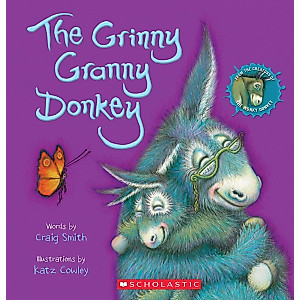 Wonky Donkey Gift Set with 3 Stories by Craig Smith and Ms. Katz Cowley (The Wonky Donkey, The Dinky Donkey, and The Grinny Granny Donkey) with Donkey Stuffed Animal Baby Plush Toy and Activity Pages