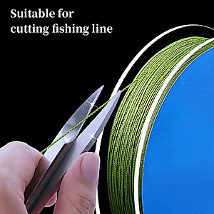 Newness Thread Snips, Sewing Snips with Protective Plastic Sleeve, Mini Small Snippers Shears Trimming Nipper Clipper for Variety of Material, Fishing Line, Fabric, DIY, Yarn Scissors, 4.72 Inch Long