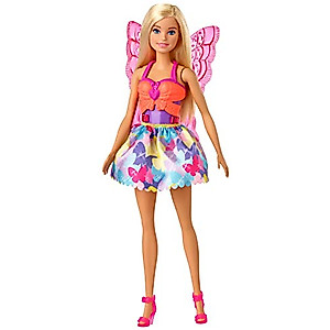 Barbie Dreamtopia Dress Up Doll Gift Set, 12.5-inch, Blonde with Princess, Fairy and Mermaid Costumes, Gift for 3 to 7 Year Olds