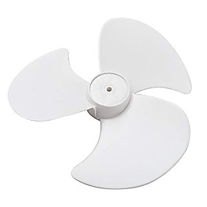 FEESHOW Aluminum/Plastic Fan Blade Five/Three Leaves Replacement with Nut Cover for Stand/Table Fanner General Accessories White One Size