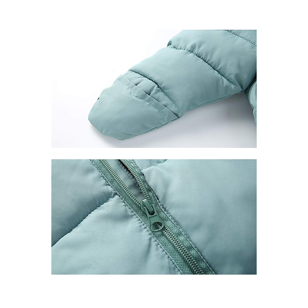 EsTong Baby Sleeping Bag Newborn Hooded Pram Bag Girls Boys Snowsuit Bunting Green L