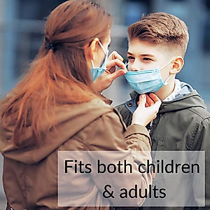 Dr. Family Disposable Face Mask for Adults, 50 PCs, Face Mask with Excellent Fit, Breathable Disposable Masks, Soft Ear Loops, Perfect for Travel, Office, School - Ship from USA
