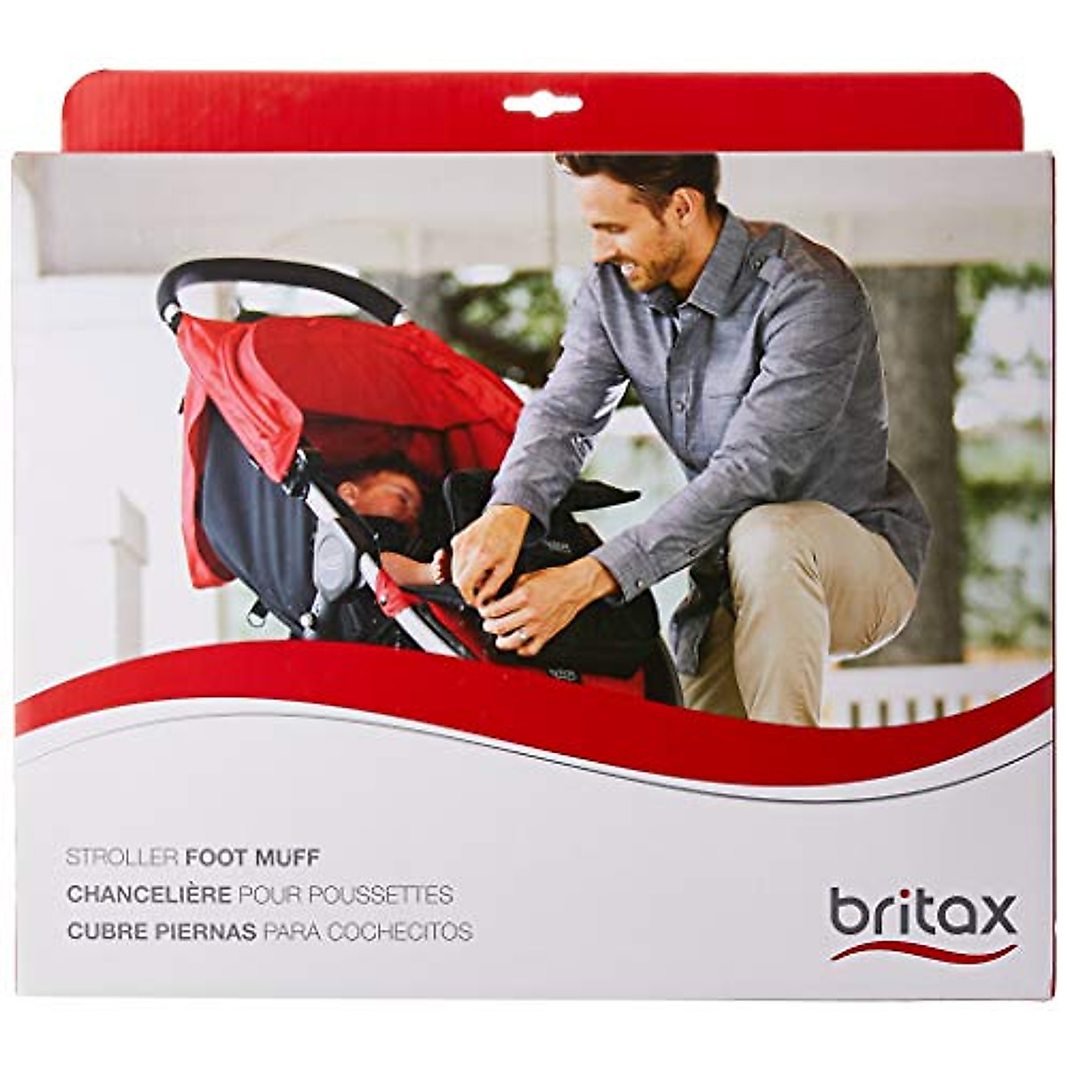 Britax Stroller Sleeping Bag Footmuff | Durable and Warm Insulation Fabric + 2-Side Zip Opening Black
