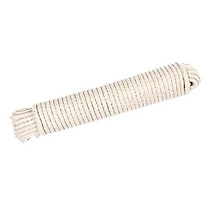 GOLBERG G Cotton Clothesline (7/32 Inch, 50 Feet) - Multipurpose Laundry Line Dryer Rope