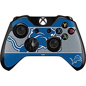 Skinit Decal Gaming Skin Compatible with Xbox One Controller - Officially Licensed NFL Detroit Lions Zone Block Design
