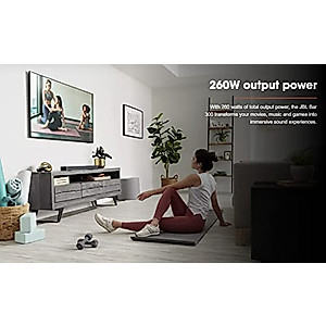 JBL BAR-300 5.0ch Soundbar with MultiBeam Sound and Dolby Atmos with an Additional 1 Year Coverage by Epic Protect (2023)