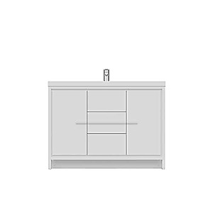 Alya Bath Sortino Bathroom Vanity, White