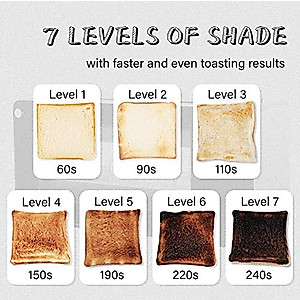 Toaster 2 Slice, CUSIMAX Toaster Long Slot with Glass Window Bagel Toasters, Artisan Bread Toaster Stainless Steel Wide Slot with Automatic Lifting, Slide-out Glass Panel and Removable Crumb Tray, Black Toaster